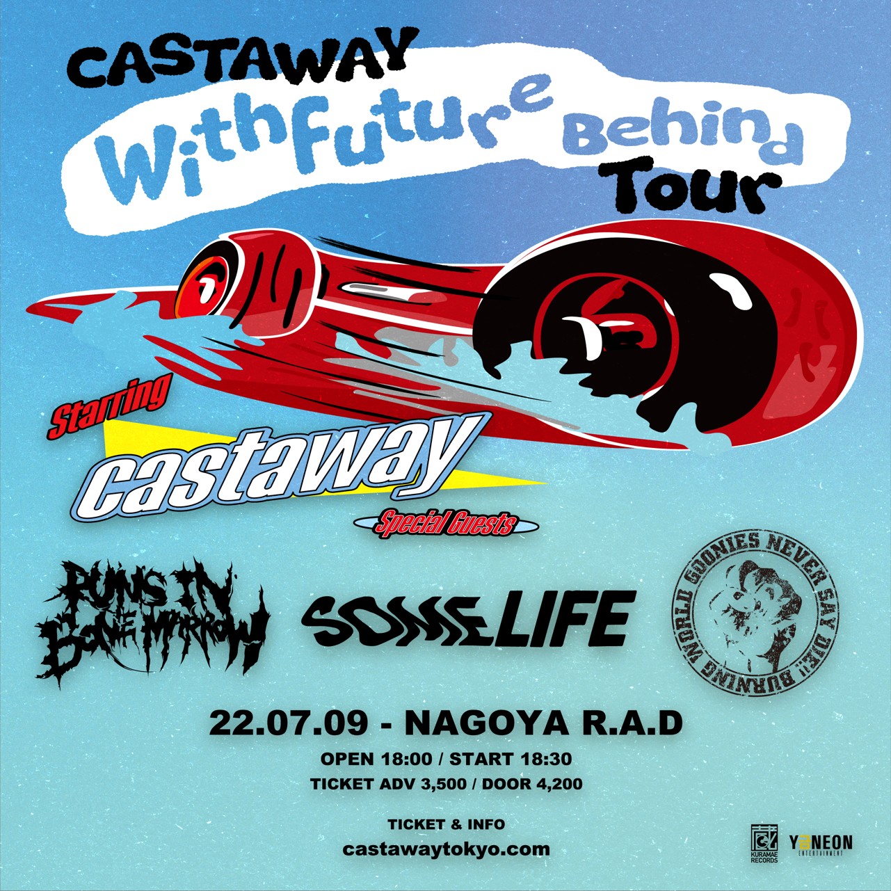 Castaway pre. With Future Behind tour - 名古屋RAD HALL / R.A.D / RAD SEVEN ...